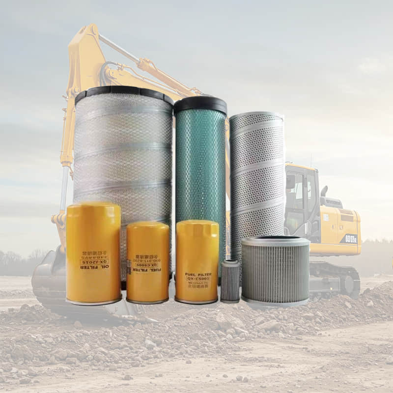 Komatsu, CAT, Kobelco Excavator Filters | OEM Hydraulic, Fuel & Air ...