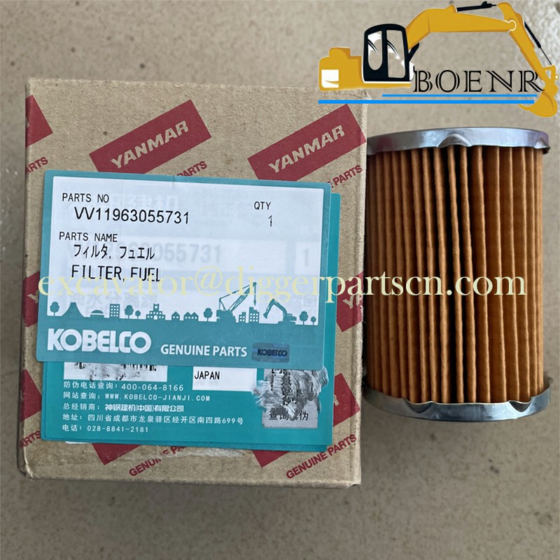 VV12963055731 Fuel Filter For SK55 SK50 - BNR excavator Parts