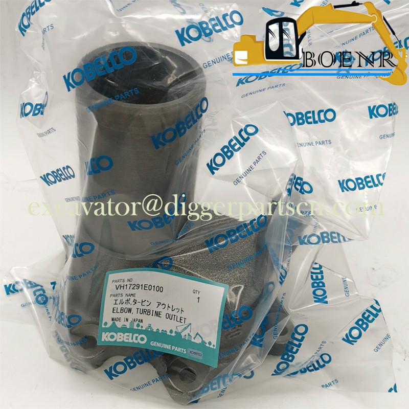 VH17291E0100 17291-E0100 VHS171592710 J05E Turbocharger Elbow For SK200 ...